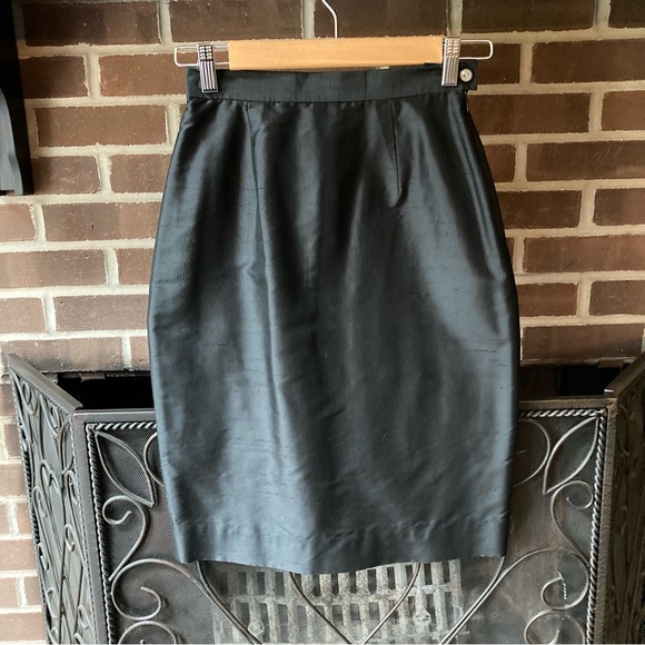 Rena Rowan | Skirts | Vintage Rena Rowan Silk Pencil Skirt | Poshmark